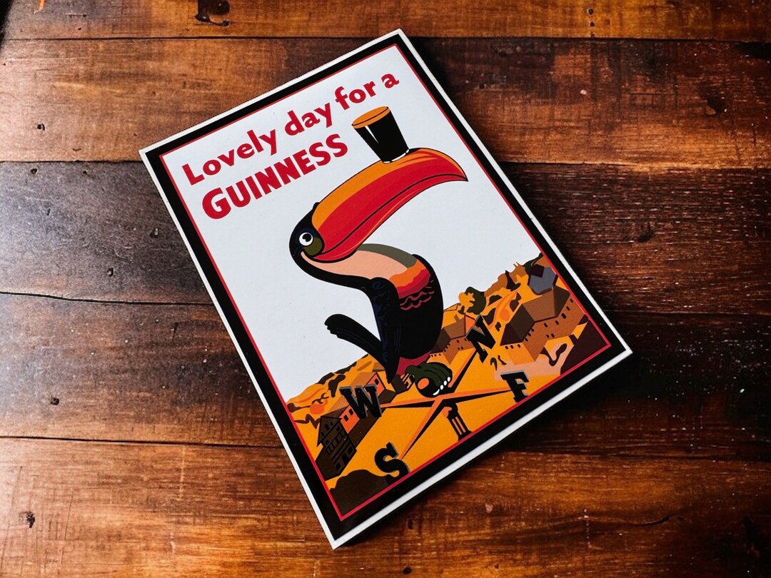Lovely Day for a Guinness Vinyl Sticker Man Cave Pub Bar Home Drinking ...