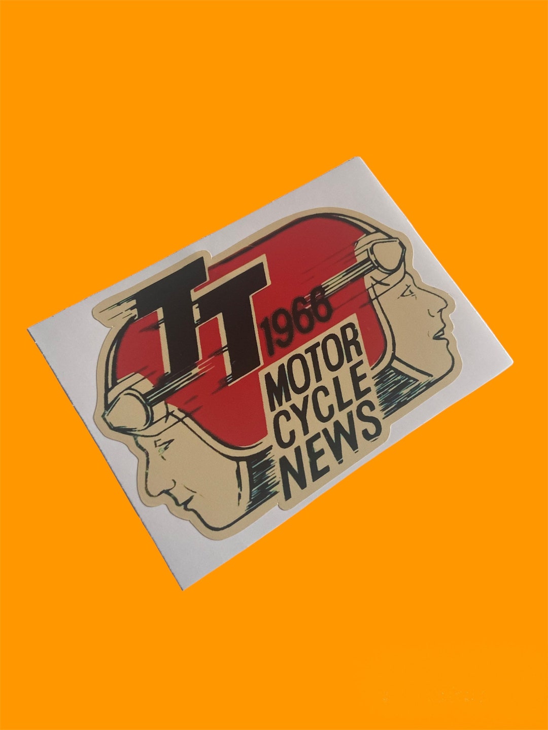 1966 TT 1966 Motor Cycle News Vinyl Sticker Isle of Man Vinyl Sticker ...