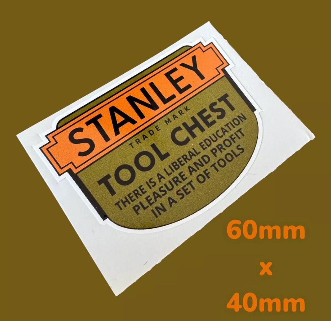 Stanley Tool Chest Sticker Restoration Vintage Plane Tool SW Sweetheart ...