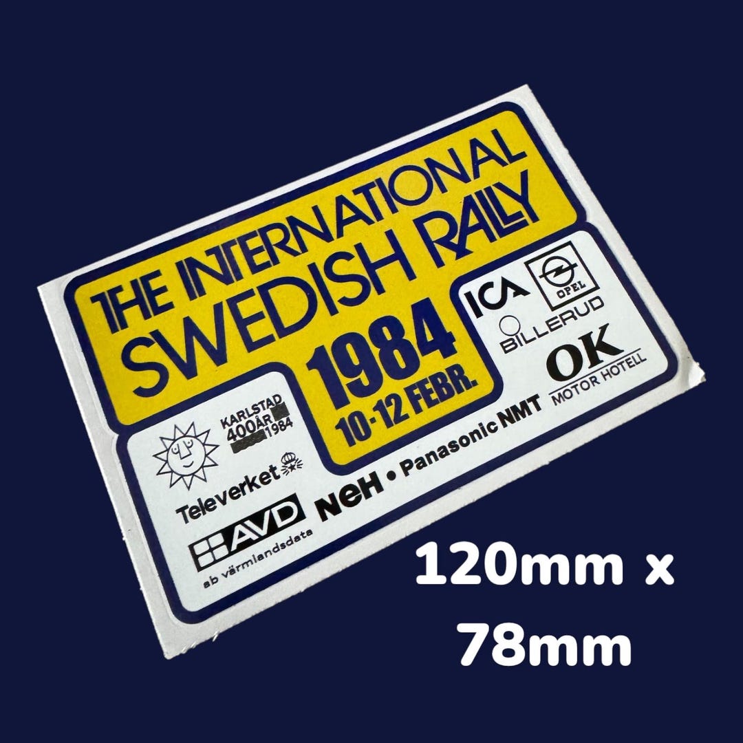 1984 Swedish International Racing World Rally Championship Rallye Vinyl ...