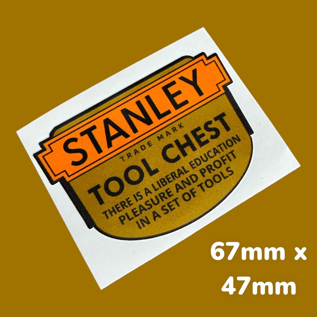 Stanley Tool Chest Sticker Restoration Vintage Plane Tool SW Sweetheart ...