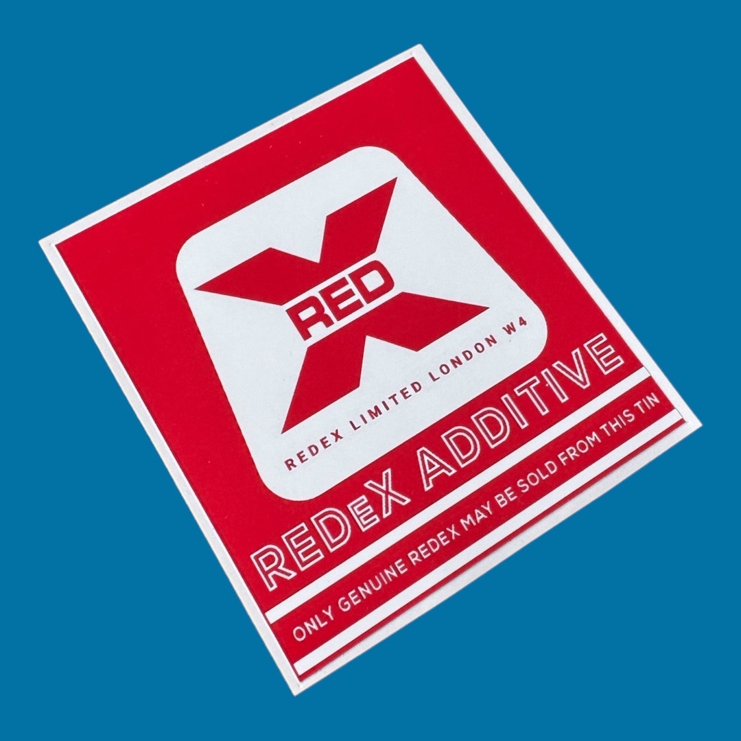 Redex Additive Oil Vintage Jug Pourer Vinyl Sticker Classic Drum Can ...