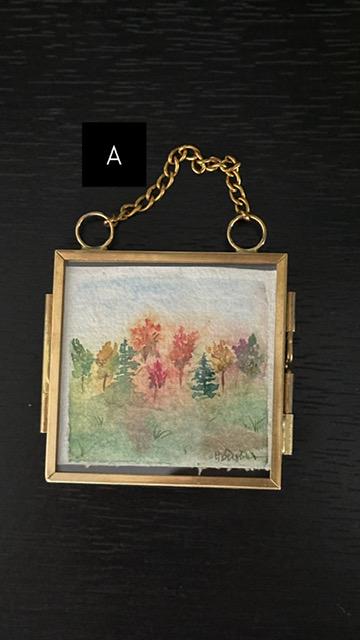 Tiny Fall Tree Paintings - Etsy