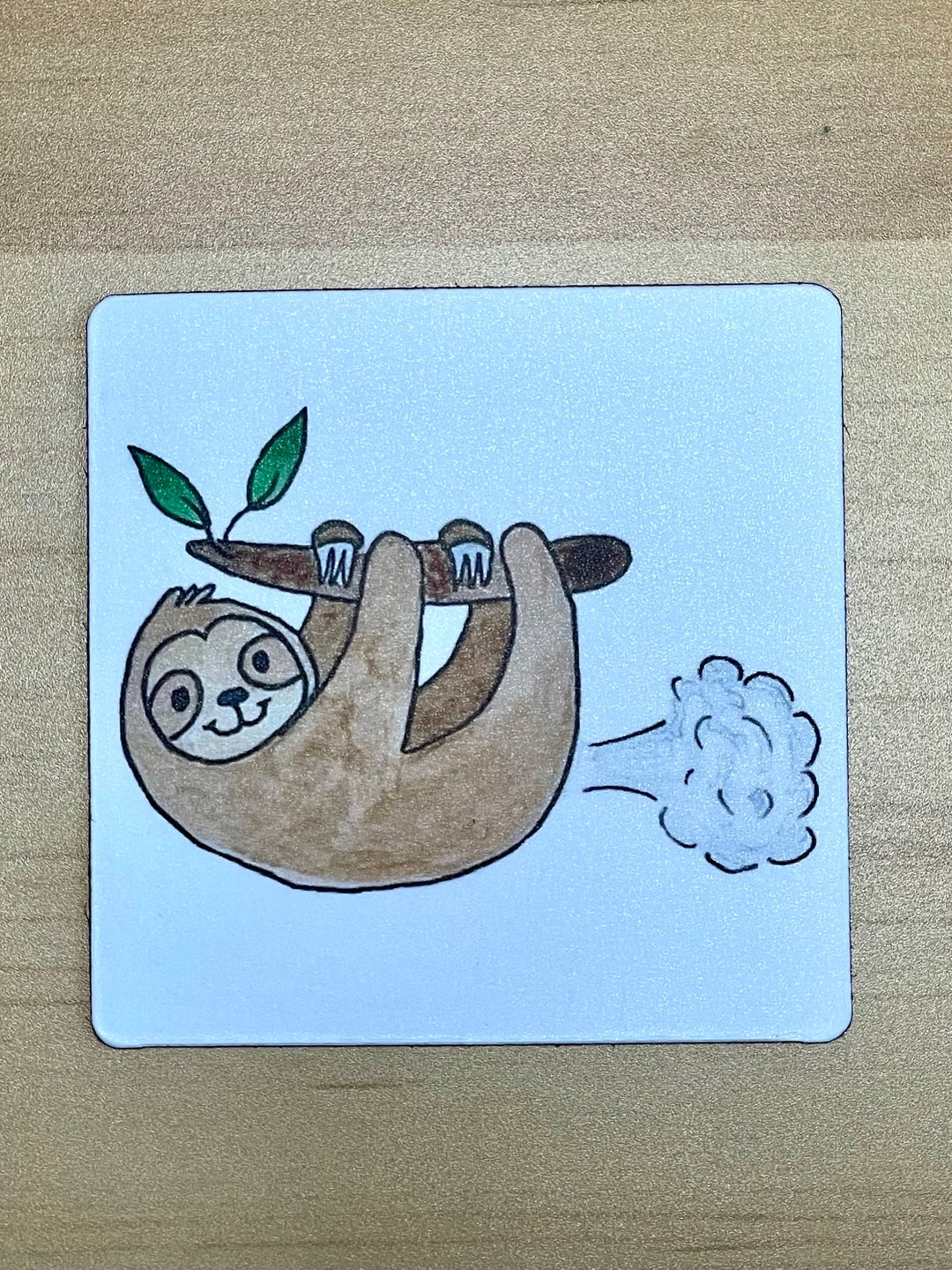 Sloth Fart Magnet - Etsy