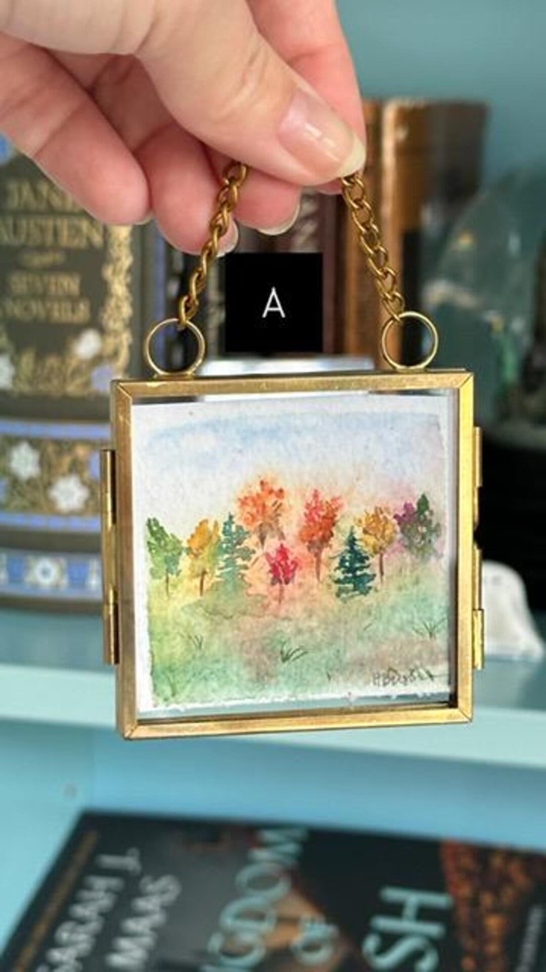 Tiny Fall Tree Paintings - Etsy