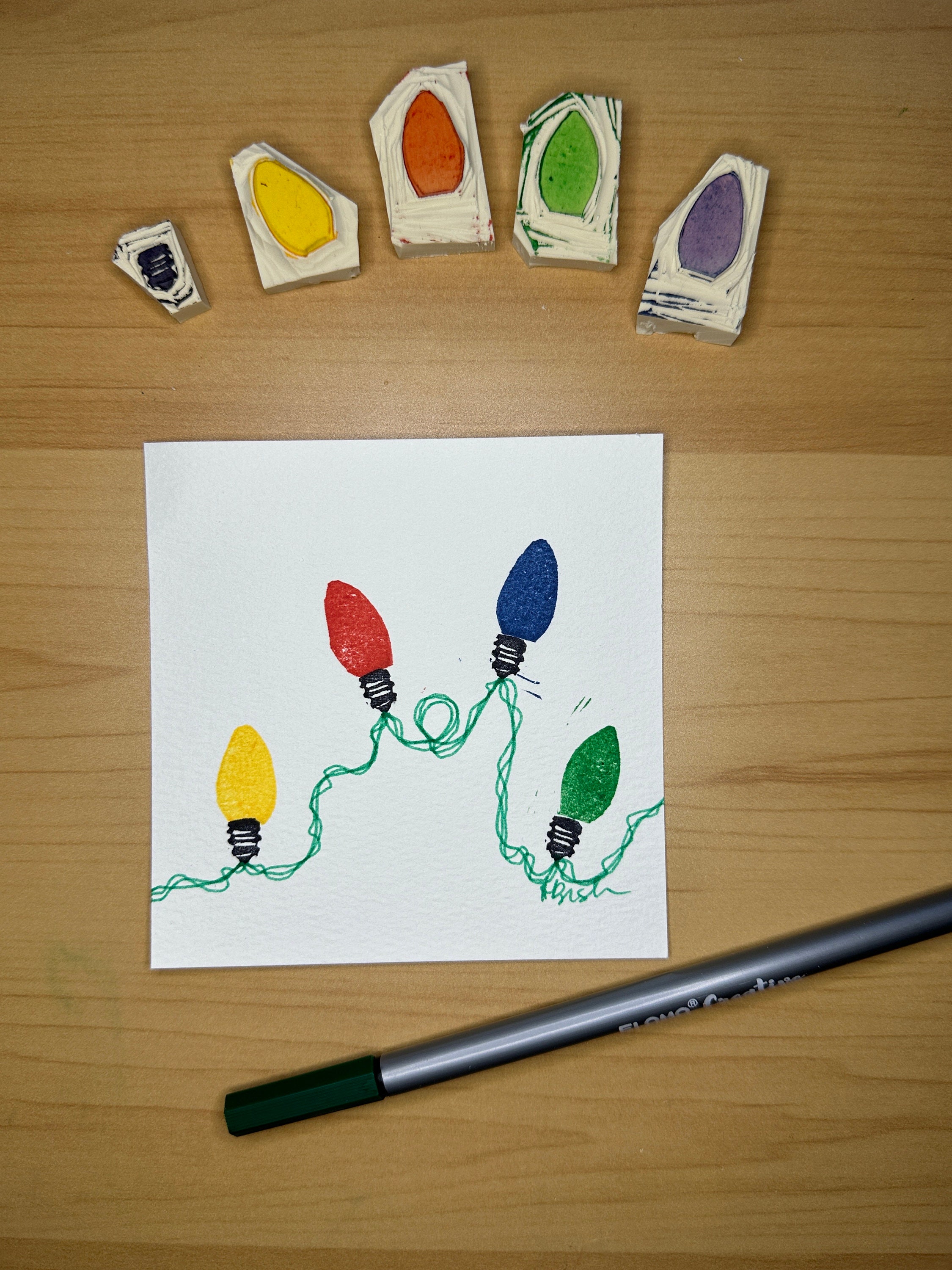 Tiny Christmas Lights Print - Etsy