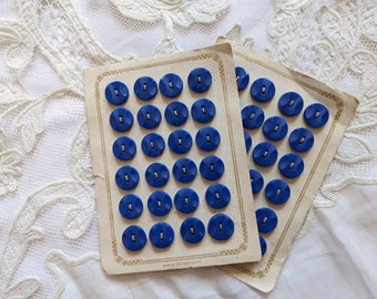 Blue Glass Buttons - Etsy