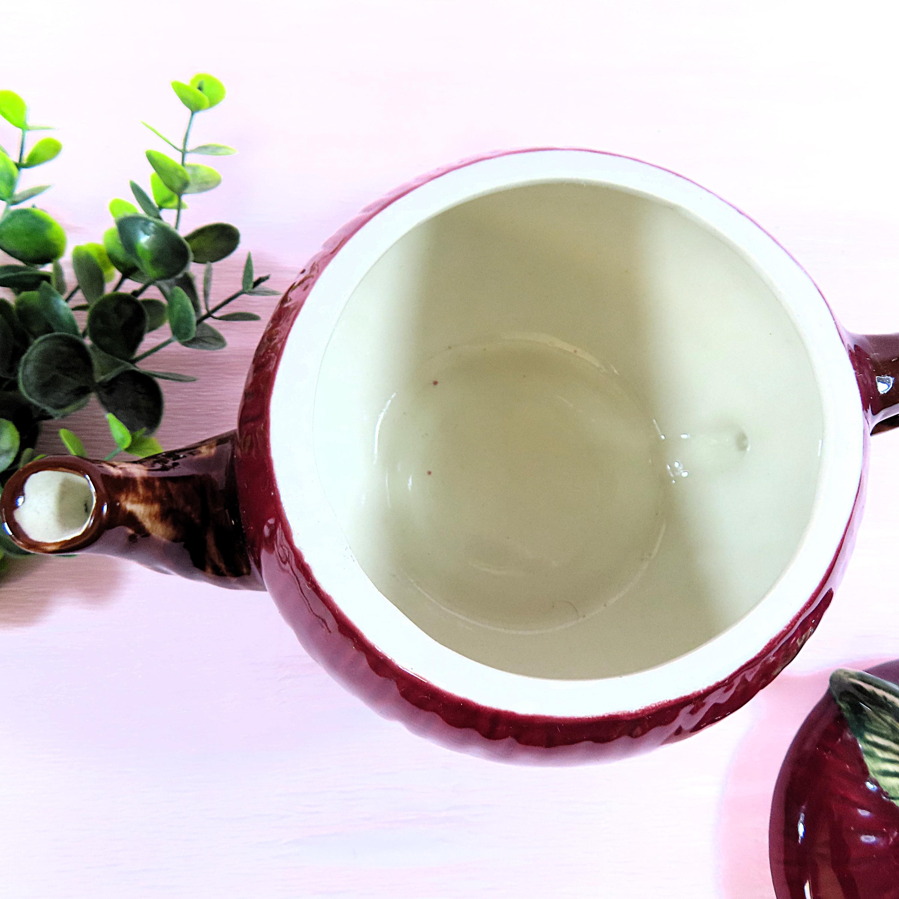 Vintage Tea Pot, Apple Shaped Tea & Coffee Pot, Beautifully Designed ...