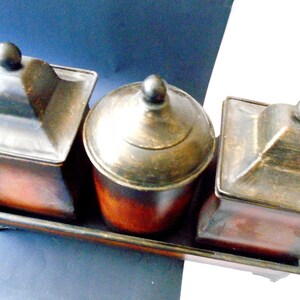 Vintage Rustic Metal Canisters Vintage Canister Set and Tray - Etsy