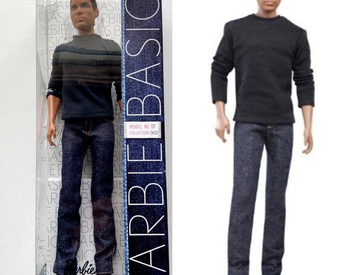 Barbie Basics Denim AA Ken Model Doll NRFB, Barbie® BASICS Black Label ...