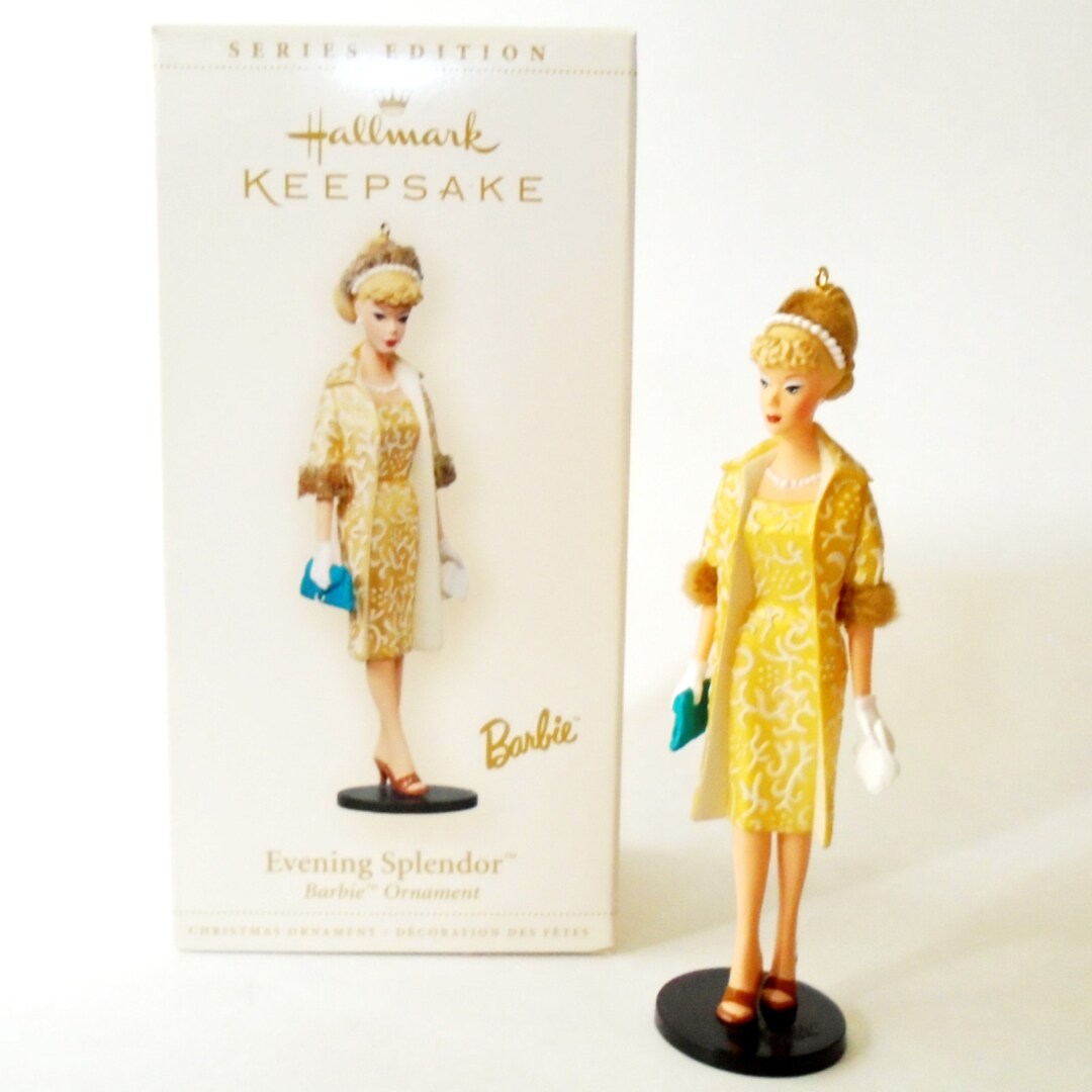 BARBIE Hallmark Keepsake Ornament, Original Barbie Evening Splendor ...