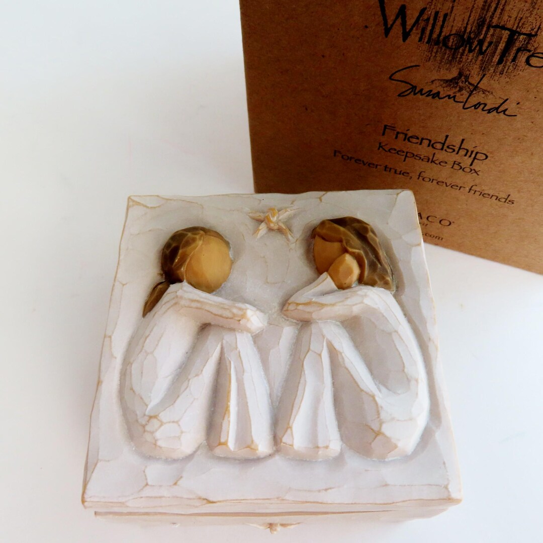 WILLOW TREE Forever Friend Keepsake Box, Susan Lordi DEMDACO Friendship ...