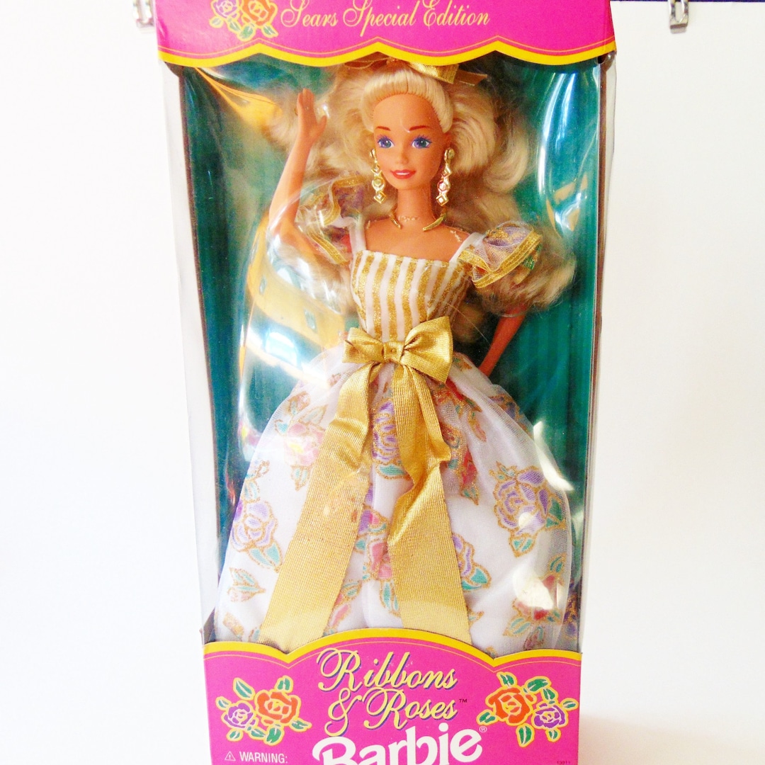 Barbie Ribbons and Roses Doll, Sears Special Edition 1994 Barbie, Blond ...