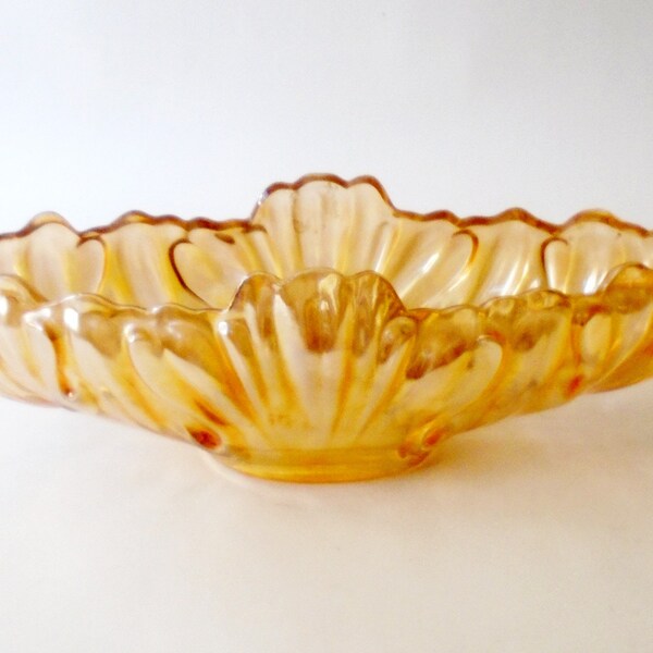 Oblong Gondola Fruit Glass Bowl - Etsy