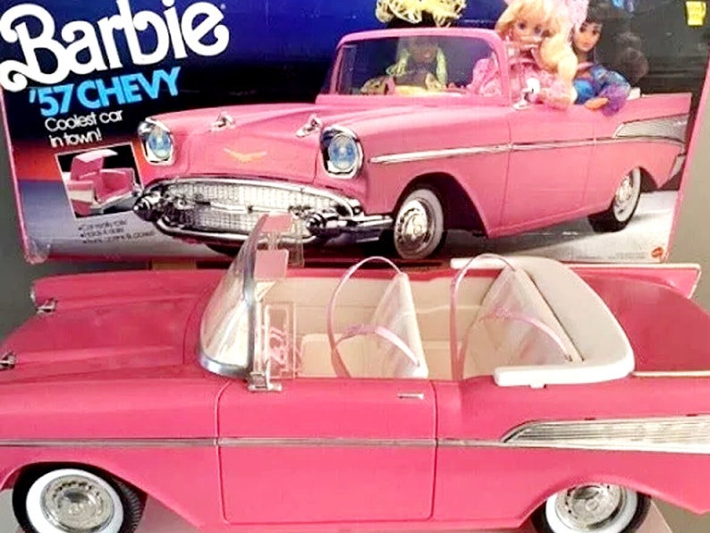 Pink NRFB Vintage Barbie 57 Chevy 4 Doll Car Barbie 57 Chevy - Etsy