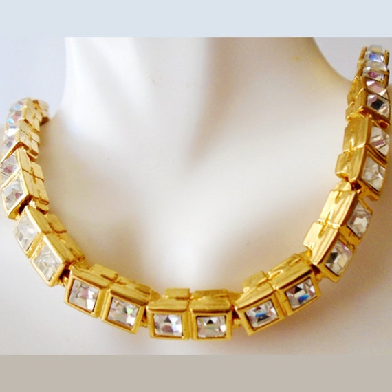 Crystal choker gold store