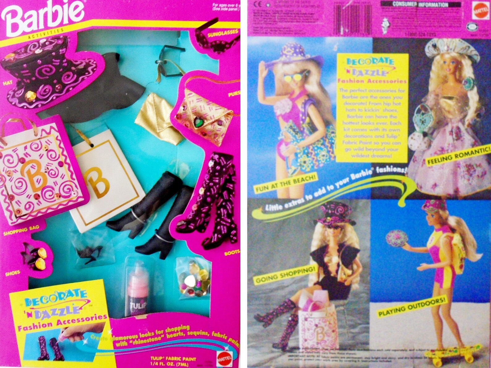 Barbie Fashion Extras Activity Set, Barbie Shoes Purses Sunglasses ...