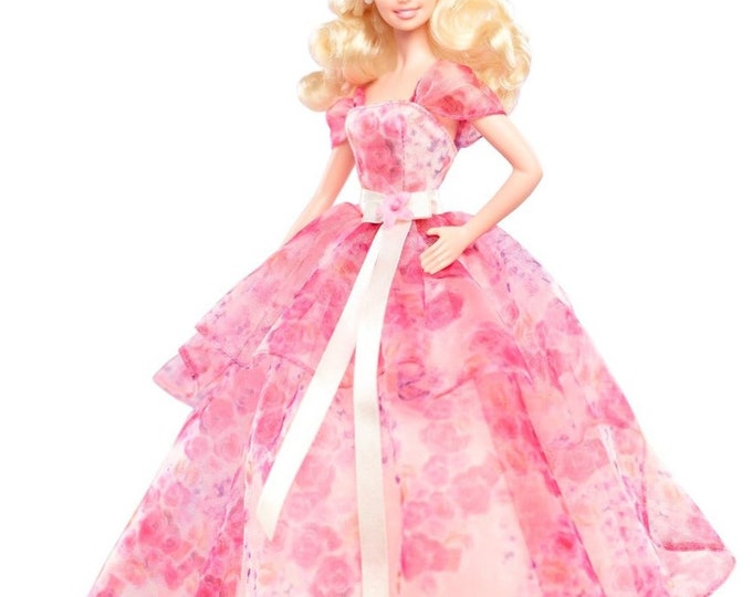 Vintage Barbie Doll, 1998 First in a Series Pink Label, Barbie Birthday ...