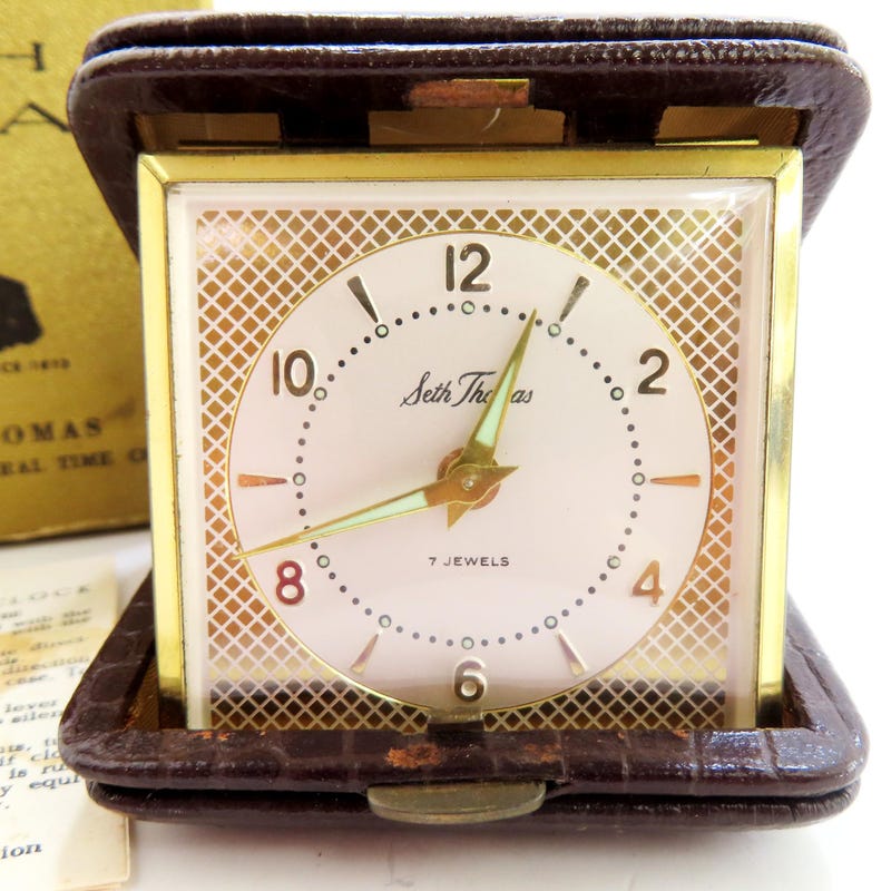 Vintage Travel Clock - Etsy