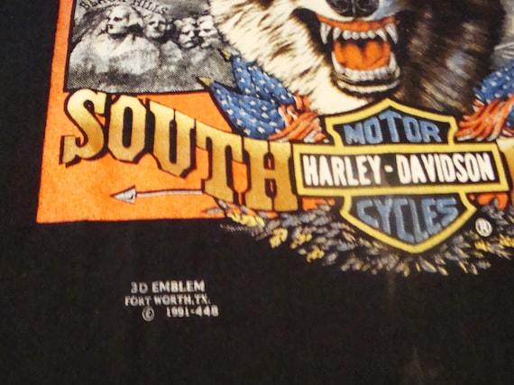 Harley Davidson 3D Emblem Shirt 3X, Sturgis 92 Harley… - Gem