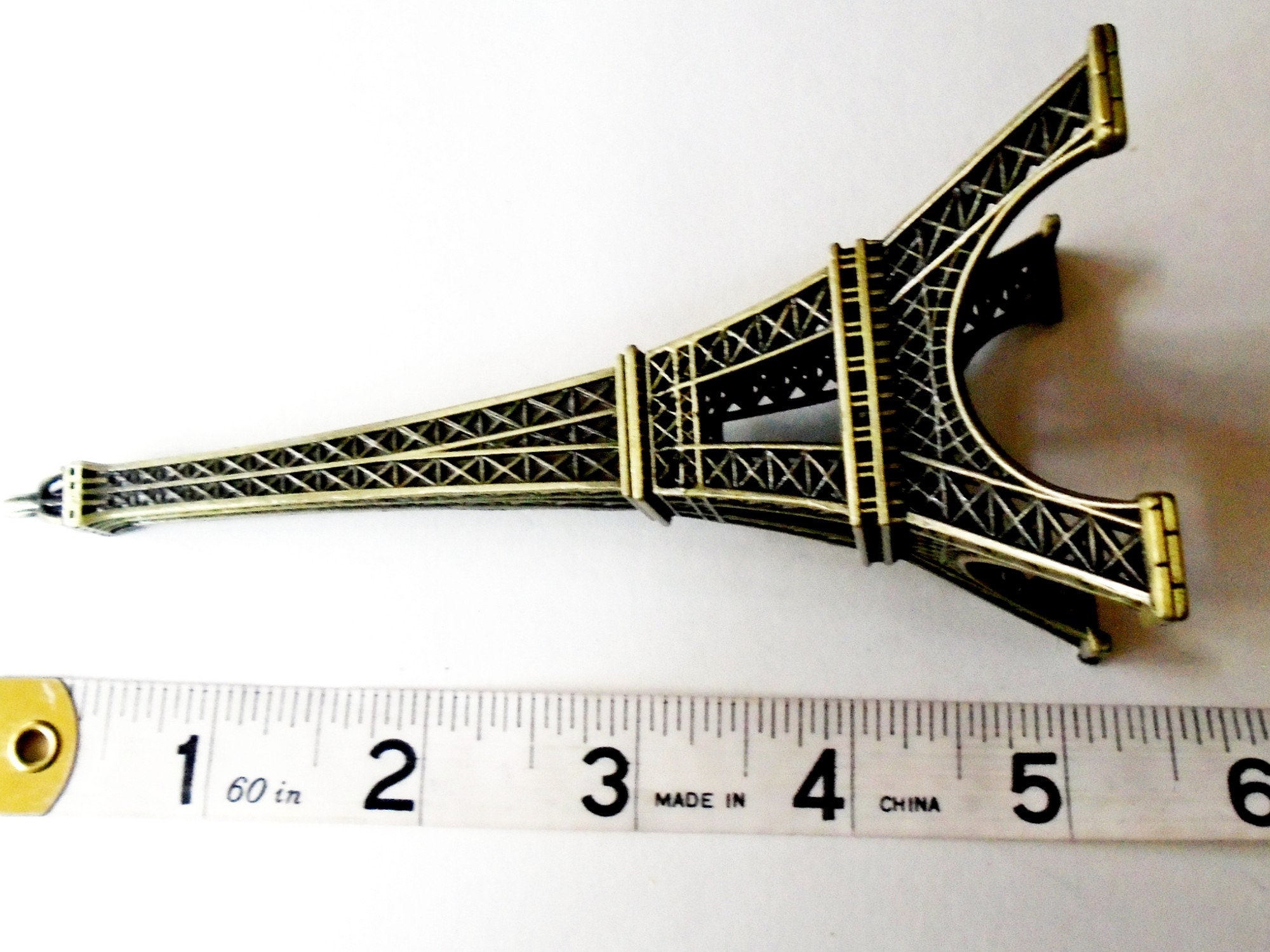 Brass Eiffel Tower PARIS 6 Inch Figure Antique Brass Eiffel - Etsy
