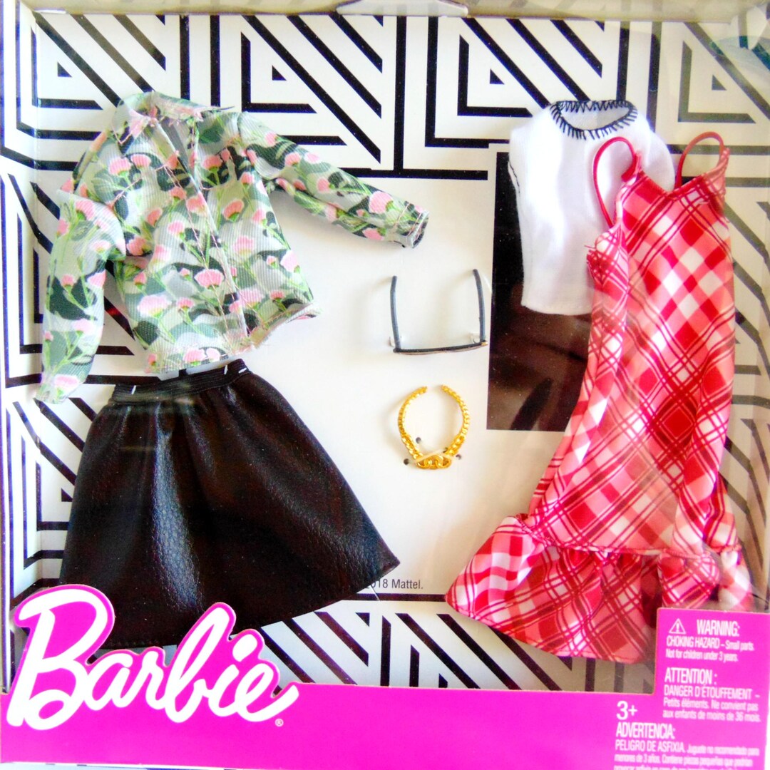 Barbie Double Fashion Pack, Two Barbie Doll Outfits NRFB, Barbie ...