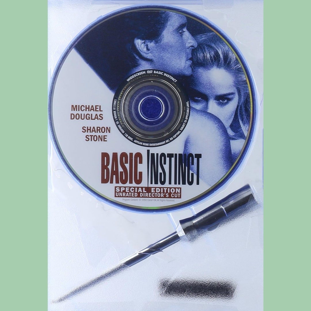 Basic Instinct DVD, Real Ice Pick NEW, Collectors Unrated Directors Cut ...