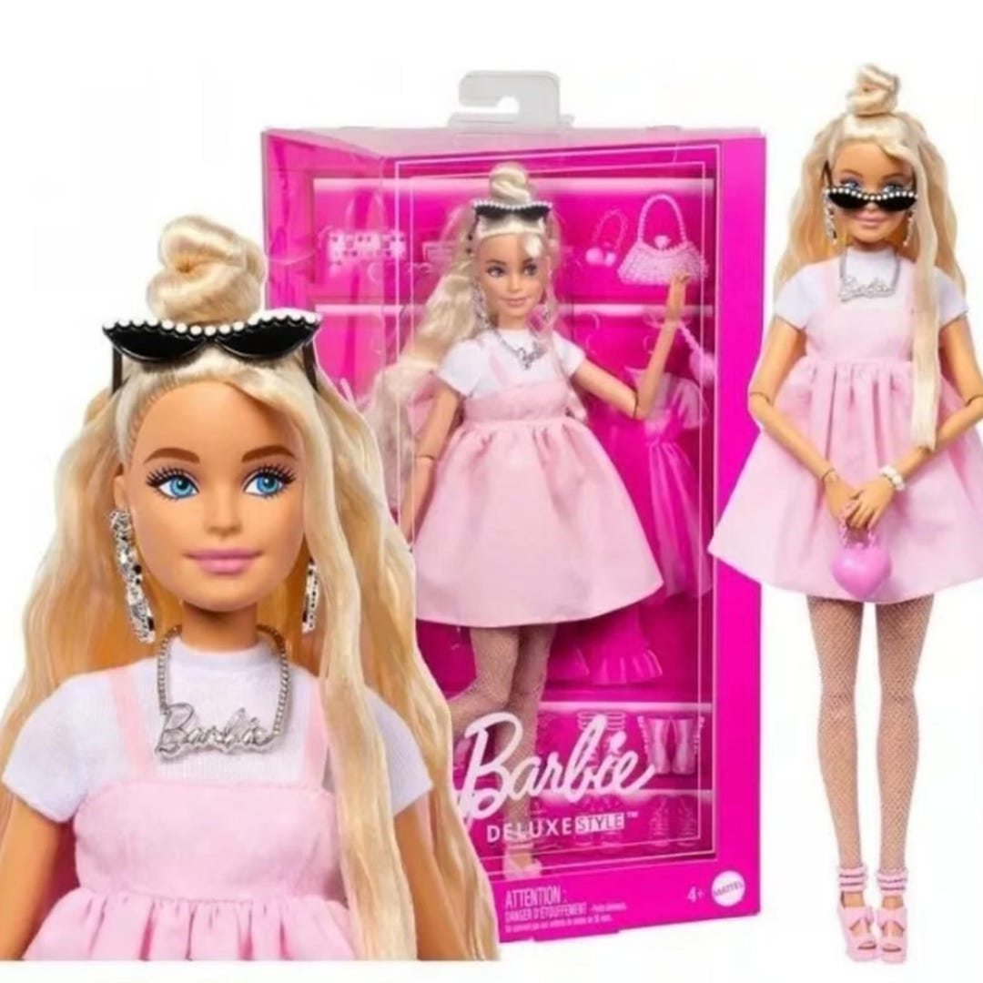 Deluxe Barbiecore BLOND Barbie Doll, New 12 Inch Articulated Long Blond ...