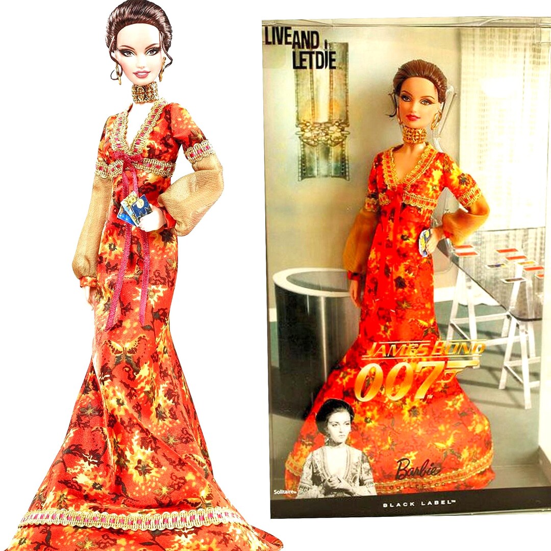 James Bond 007 Live and Let Die Barbie Doll, SOLITARE Bond Girl Barbie ...