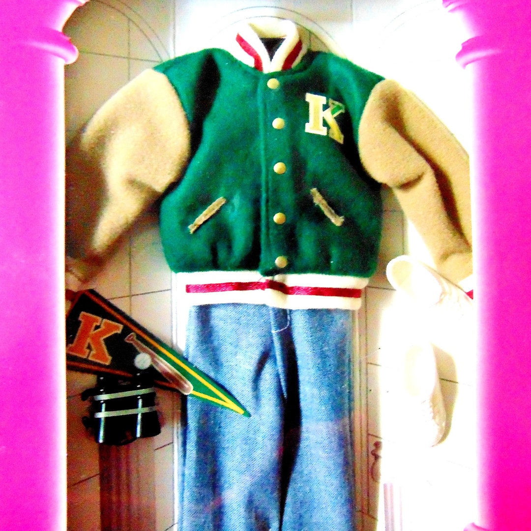 Ken Doll Fashion Avenue New in Box, Ken Doll Letterman Jacket and Jeans ...