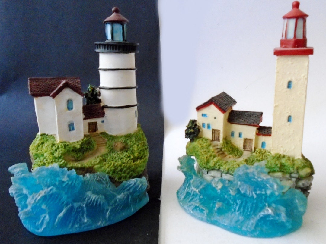 Vintage Lighthouses Matching Resin Lighthouses Lighthouse - Etsy