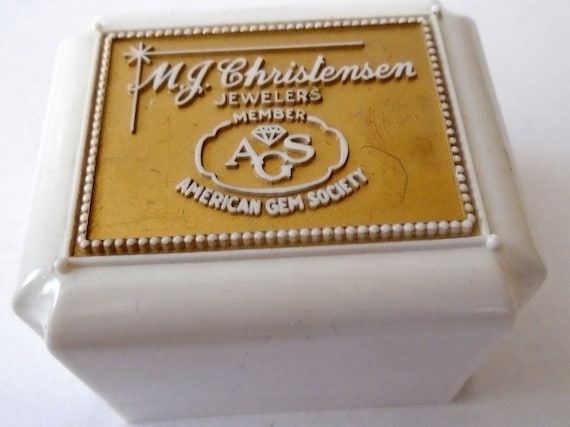 Vintage MJ Christensen Ring Box, AGS Ring Presentatio… - Gem