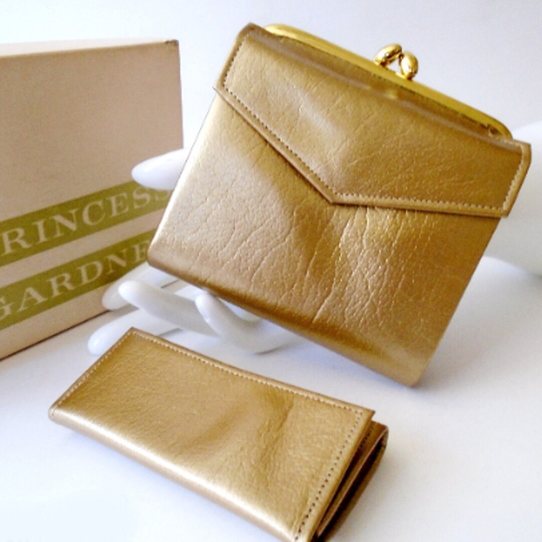 PRINCESS GARDNER Metallic Gold Wallet and Key Holder, 70's Princess ...