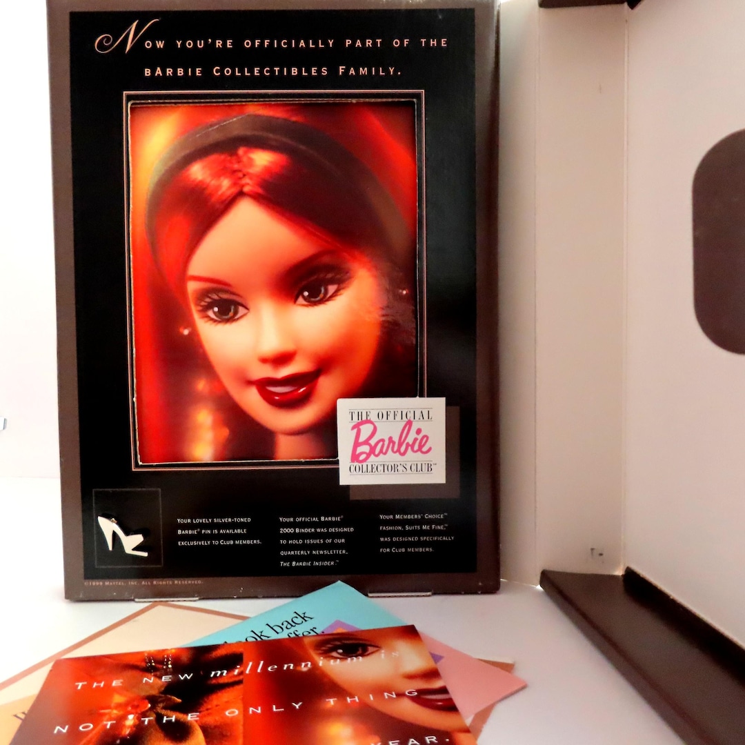 Barbie Notebook, Barbie Club Pin, the Official Barbie Collectors Club ...