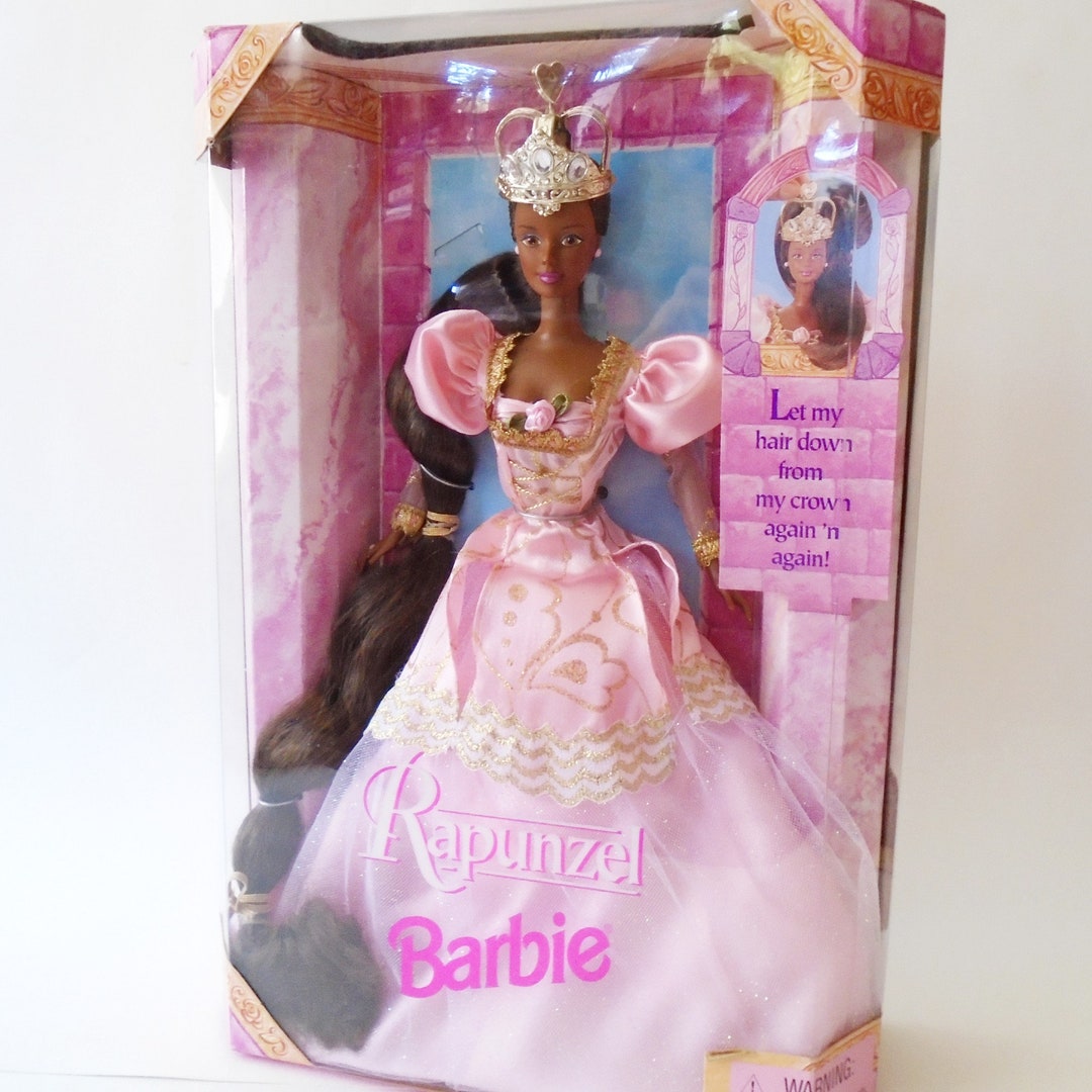 Vintage Black Barbie Doll, NRFB African American Rapunzel Barbie Doll ...
