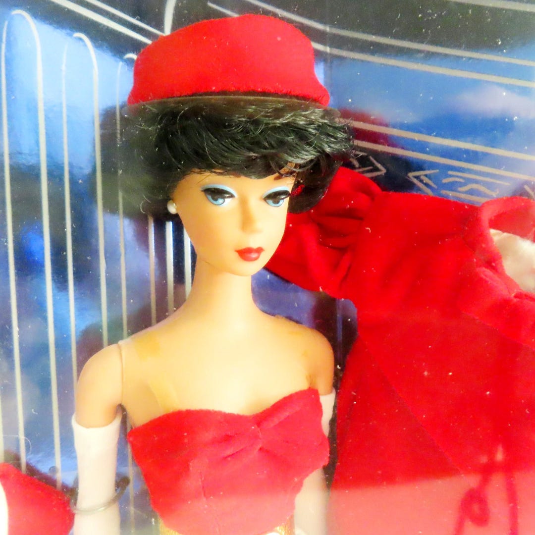 Original 1962 Bubble Hair Barbie Doll Repro, Brunette Bubble Barbie ...