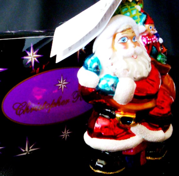 Christopher Radko 2000 Santa With Bag of Toys Ornament - Etsy