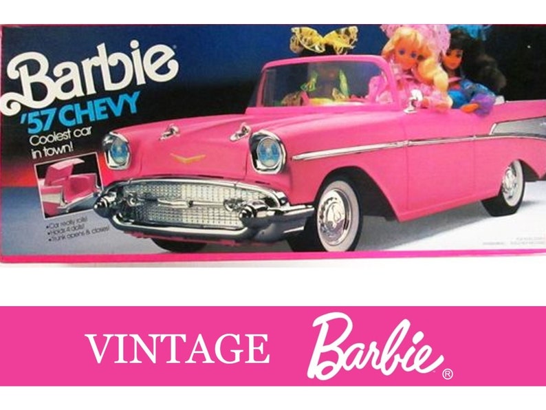Pink NRFB Vintage Barbie 57 Chevy 4 Doll Car Barbie 57 Chevy - Etsy