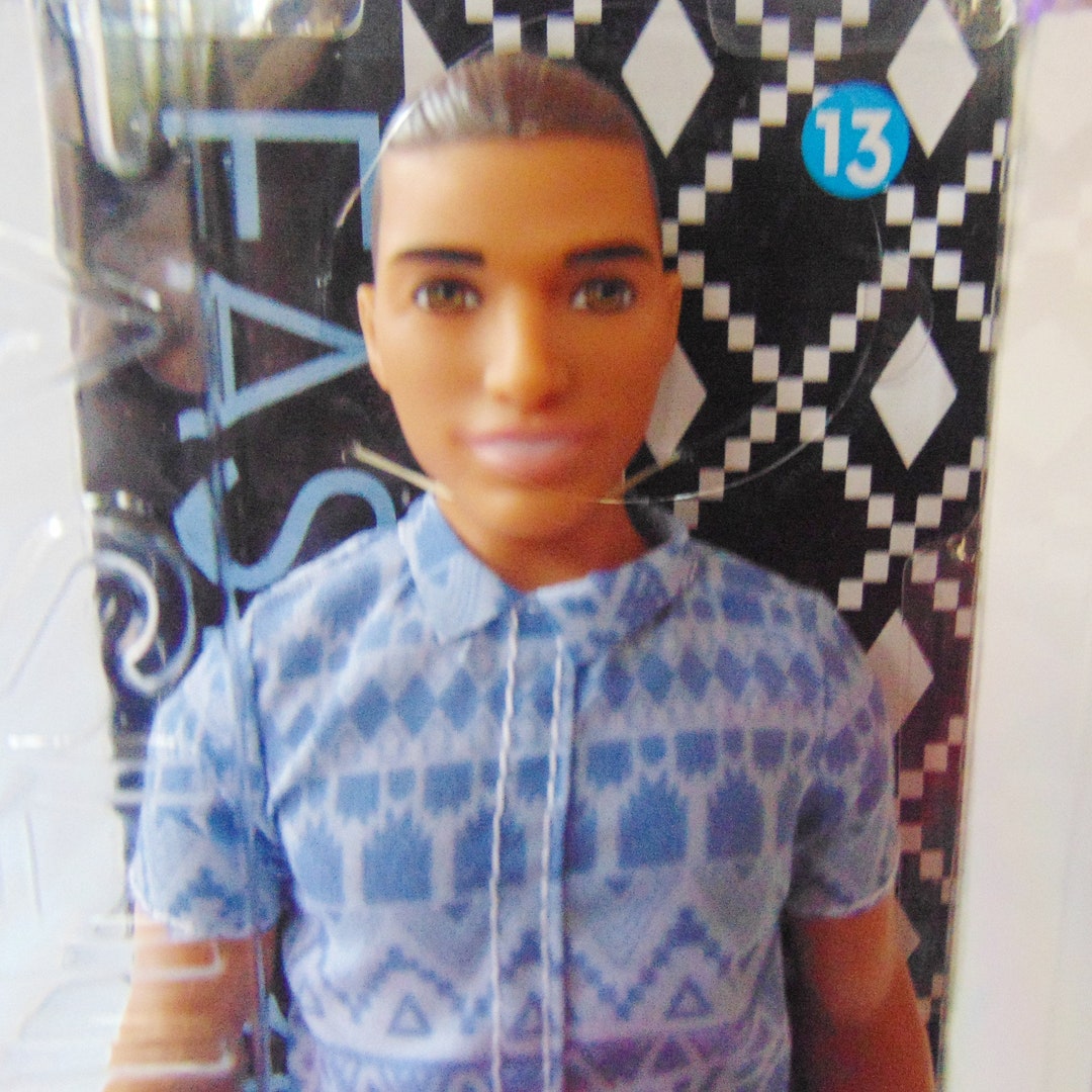 Fashionista Ken Doll NRFB, NIB Man Bun Ken Doll, Dark Skin Fashionista ...