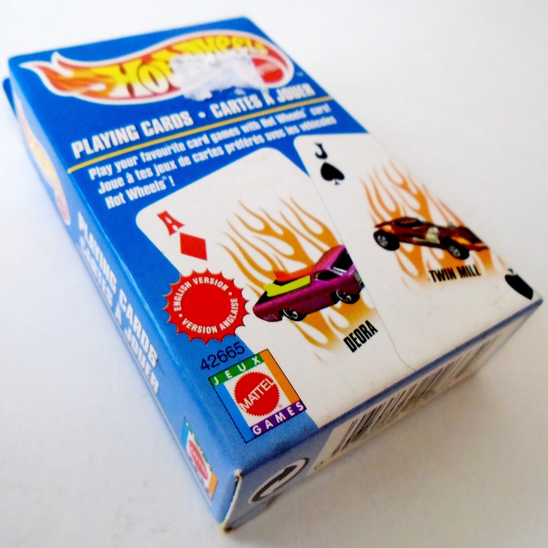 Hot Wheels Playing Cards NIB, 2000 Hot Wheels Collectible Car Deck ...