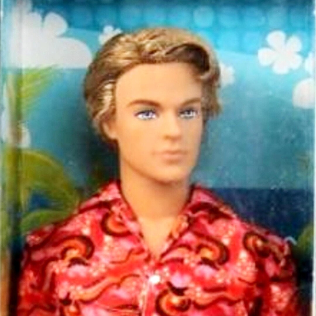 Barbie Surf's up Beach Ken 12 Inch Doll, Rooted Hair Blond Ken Hawaiian ...