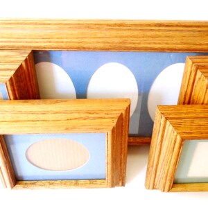 Vintage Picture Wall Frame Group C, 5 Solid Oak Handmade 60's 70's ...