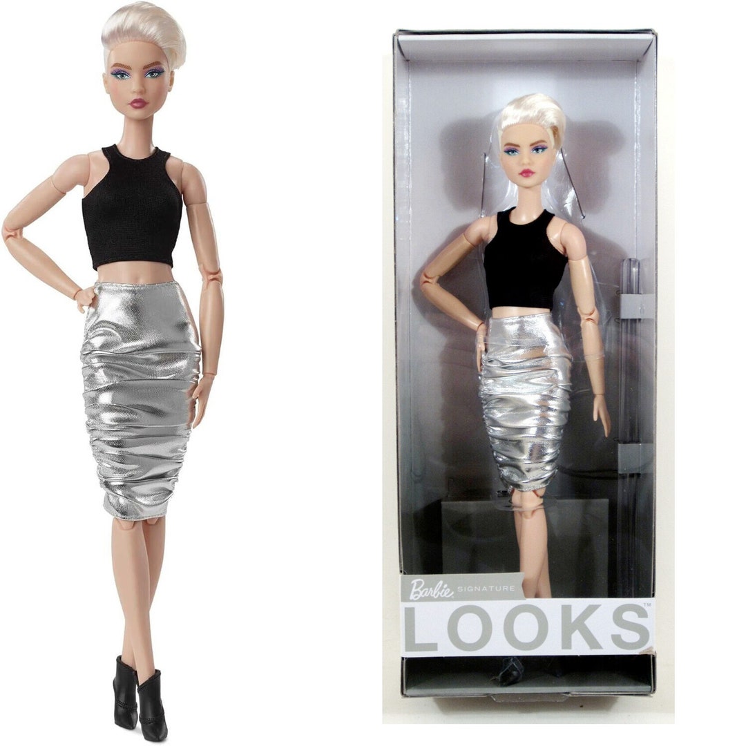 Signature LOOKS Barbie® Platinum Pixie Cut, New in Box Posable ...