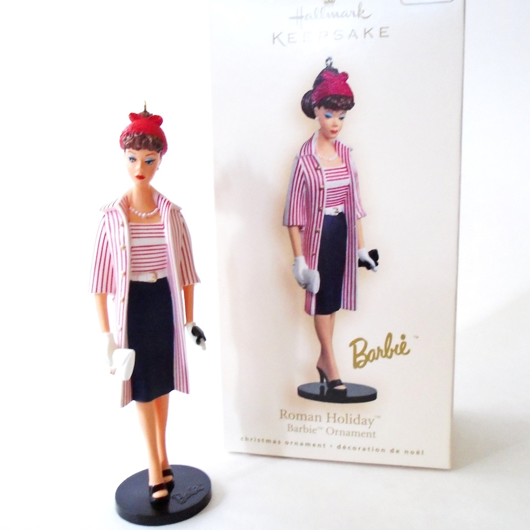 Barbie Hallmark Keepsake Ornament, Original Barbie Roman Holiday Outfit ...