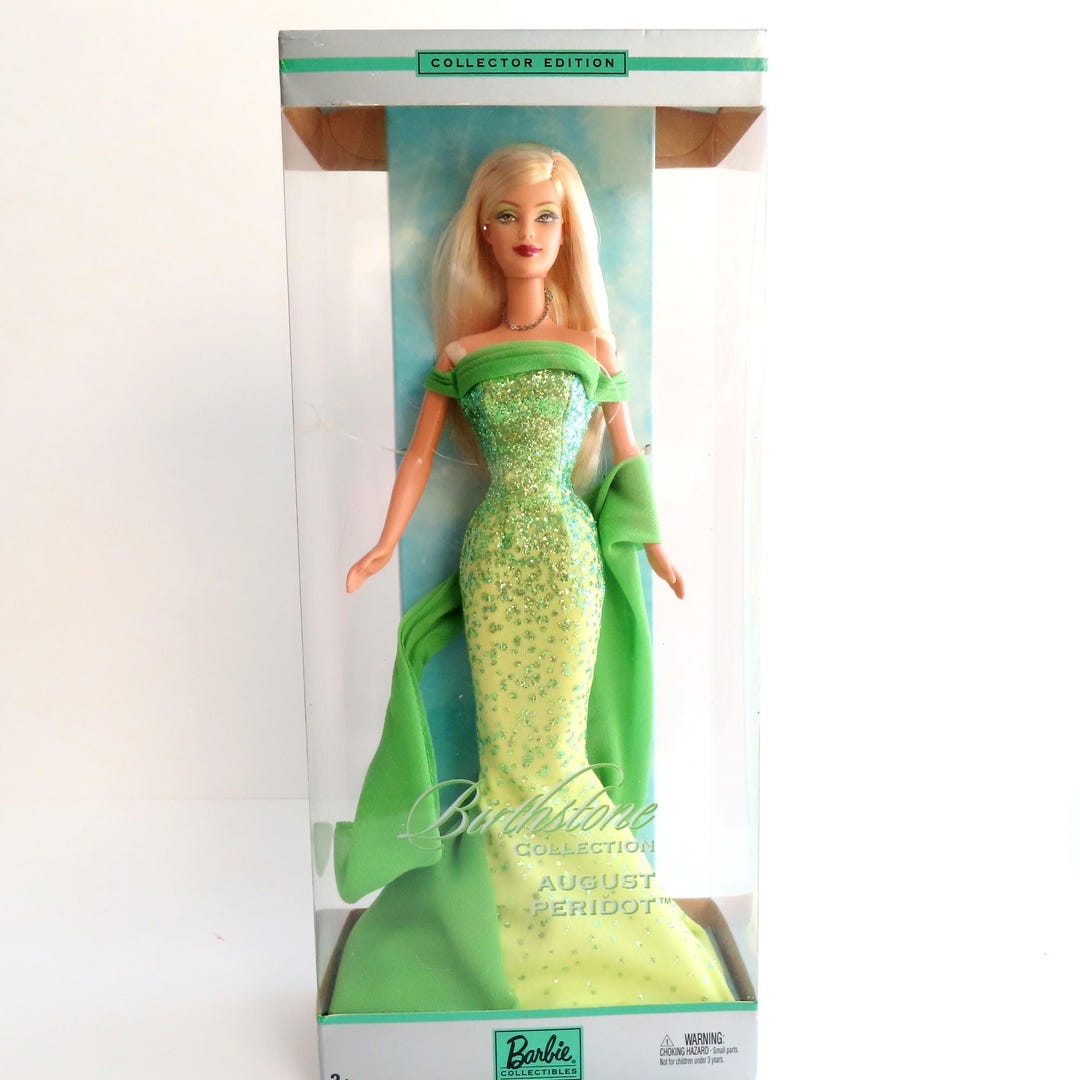 Barbie August Birthstone Doll, 2004 Barbie Mattel Peridot Birthstone ...