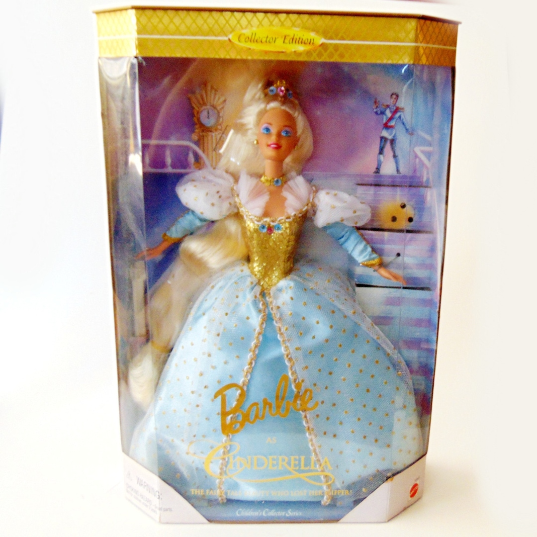 Disney 1996 Cinderella Barbie Doll, NRFB Cinderella Barbie Doll, Barbie ...