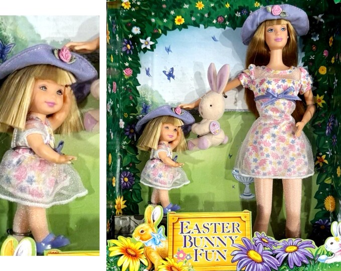 Barbie and Kelly Easter Bunny Fun Doll Set NRFB, 98 Target Exclusive ...