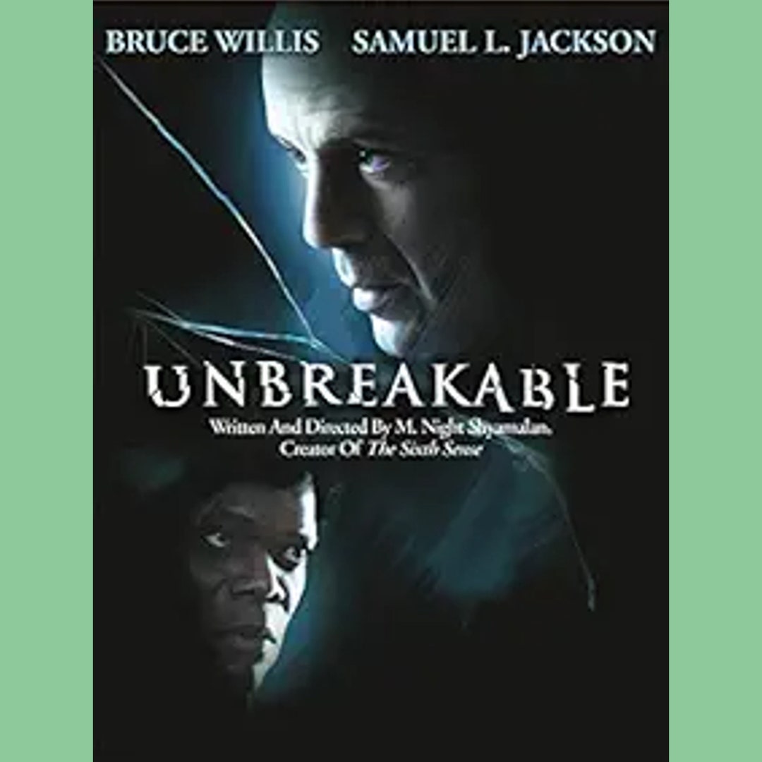 UNBREAKABLE, 2001 DVD, Bruce Willis, Samuel L. Jackson, M. Night ...
