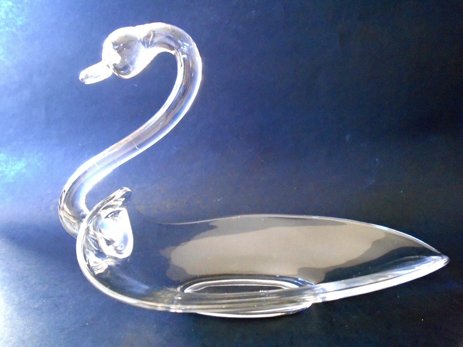 Vintage Duncan and Miller Clear Art Glass Swan MC Duncan Swan - Etsy