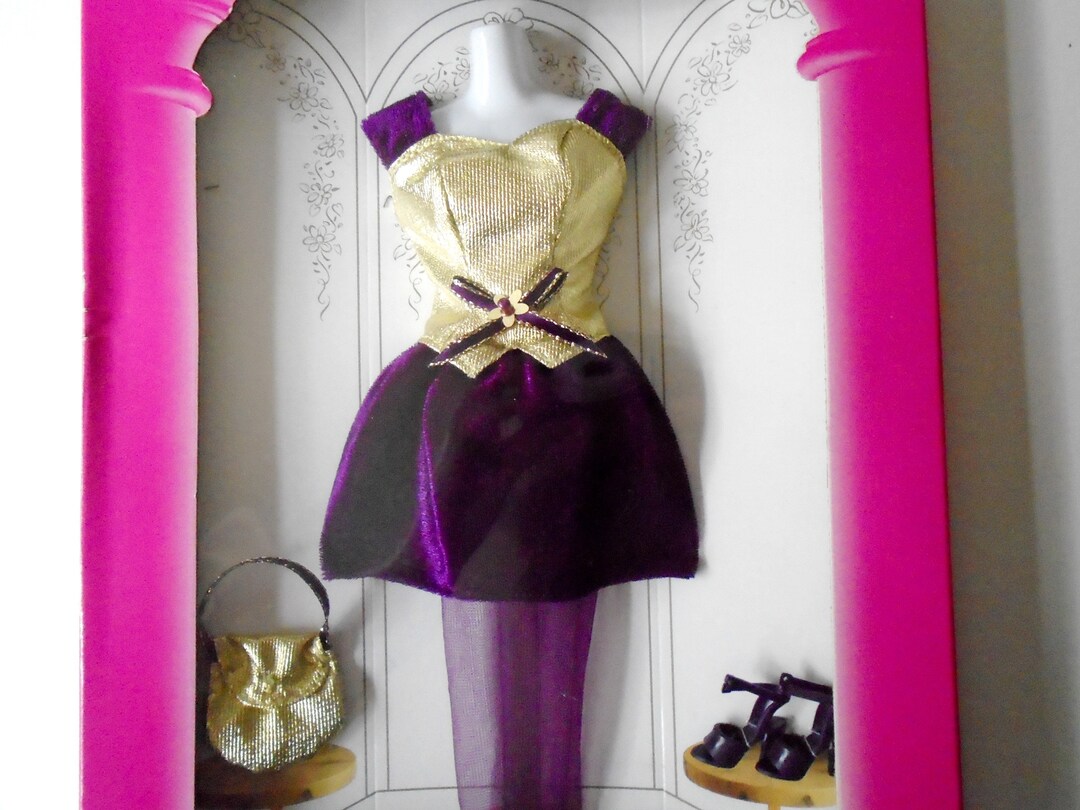 Barbie Fashion Avenue PARTY New in Box, Vintage Barbie Purple Velvet ...